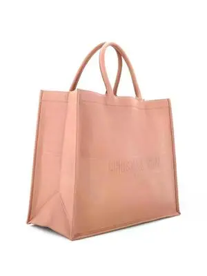 Dior Book Embossed Leather Large Tote Bag