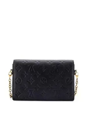 LOUIS VUITTON Vavin Chain Wallet Nm Monogram Empreinte Leather - Black