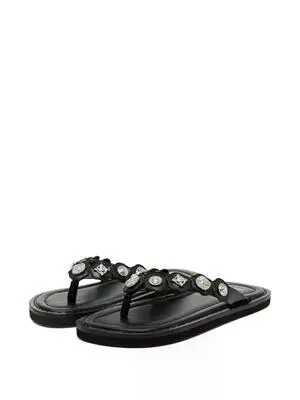 Toga Leather Embellished Sandals