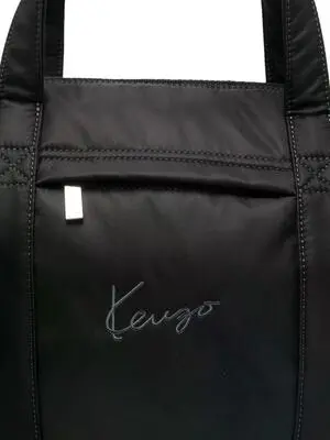 Kenzo Logo Embroidered Duffle Bag