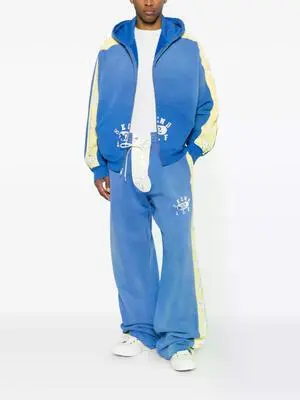 SECND SLF Star-print Zip-up Hoodie