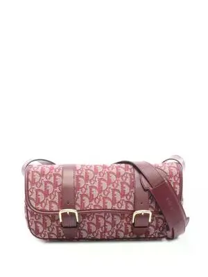 Dior Diorissimo Trotter Canvas Crossbody Bag - Red