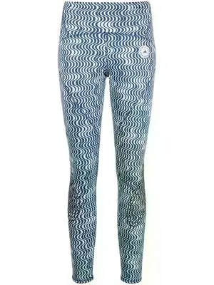 Adidas By Stella McCartney Truepace Abstract-print Running Leggings