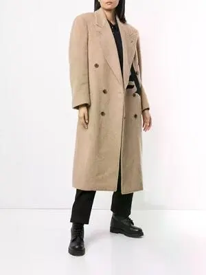 PORTS V Double-breasted Logo Coat