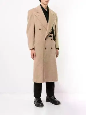 PORTS V Double-breasted Logo Coat