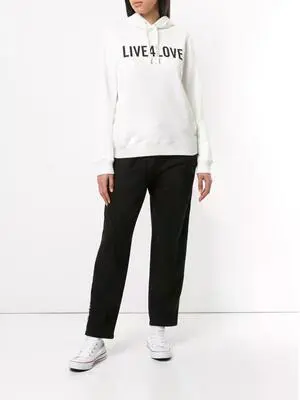PORTS V Slogan Hoodie - White