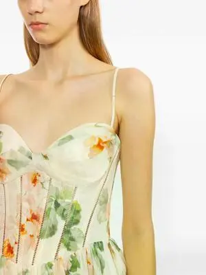 Zimmermann Floral Corset Dress