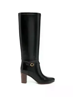 Valentino Garavani Vlogo Signature Leather Boots - Black