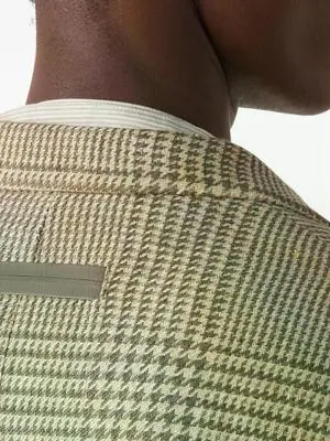 Zegna Crossover-check Single-breasted Linen Blazer