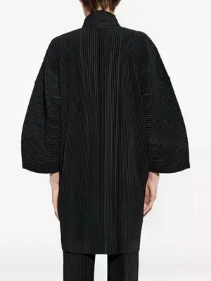 Issey Miyake Pleated Wide-sleeve Coat
