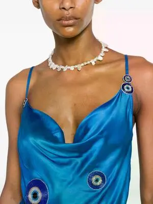 LESLIE AMON La Galli Embellished Dress