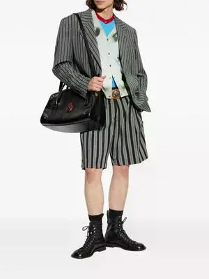 Versace Striped-pattern Single-breasted Blazer