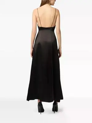 Philipp Plein Floral Embellished Maxi Slip Dress