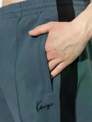 Kenzo Logo-embroidered Side-stripe Track Pants