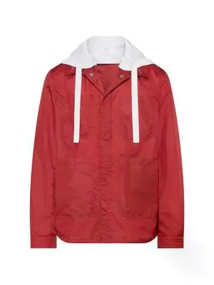 Thom Browne Ripstop Hooded Jacket - Red