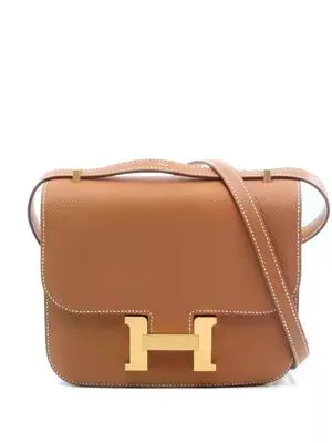 Hermes Gold Tone Cross Body Bags