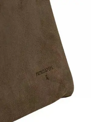 Patrizia Pepe Suede Logo-embossed Tote Bag