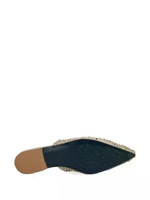 Patrizia Pepe Woven Fly-plaque Slides