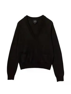 A.p.c. Cotton V-neck Sweater