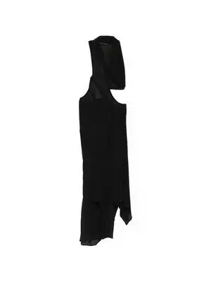 YEHUAFAN Asymmetric Cut-out Dress