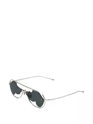 Thom Browne Pilot Sunglasses - Silver