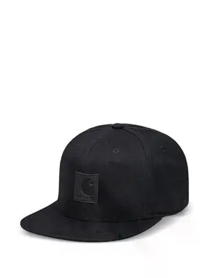 Carhartt Work In Progress Cotton Cap With Logo Patch - Black