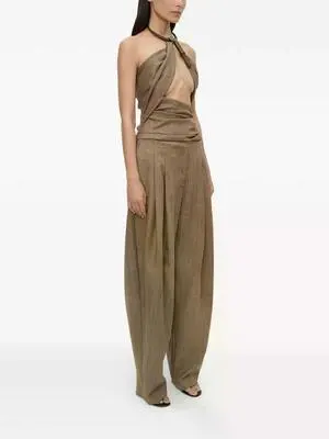 Christopher Esber Chime Herringbone Halter Top