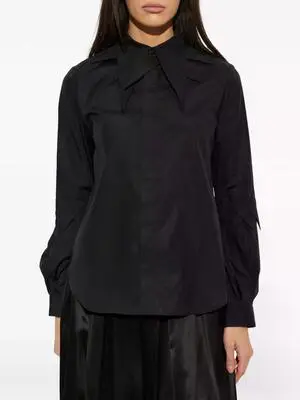 Noir Kei Ninomiya Pointed-collar Pleated Sleeve Shirt
