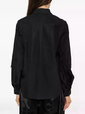 Noir Kei Ninomiya Pointed-collar Pleated Sleeve Shirt