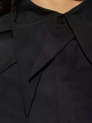 Noir Kei Ninomiya Pointed-collar Pleated Sleeve Shirt