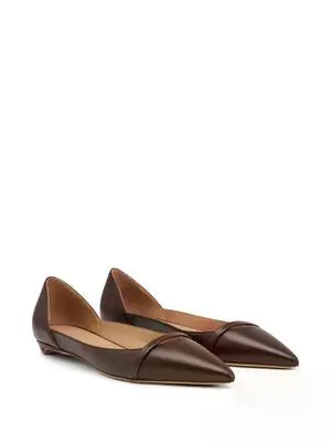 MALONE SOULIERS Crawford Leather Flat Pumps