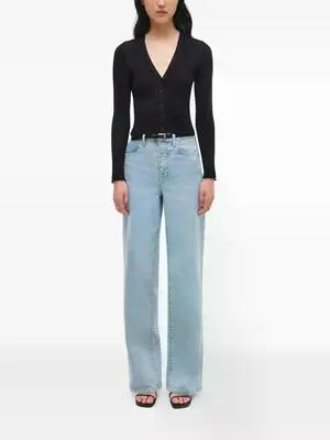 Simkhai Ribbed V-neck Cardigan