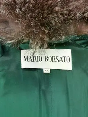 MARIO BORSATO VINTAGE Belted Coat With Faux-fur Collar