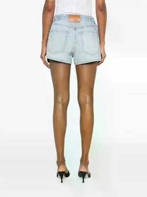 Alexander Wang Crystal-drawstring Marathon Shorts - Blue