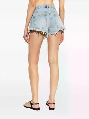 FRAME Frayed Denim Shorts