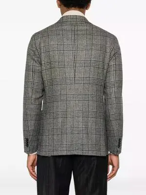 Tagliatore Prince Of Wales Check Blazer - Neutrals