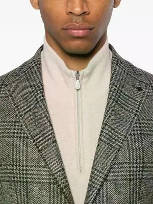 Tagliatore Prince Of Wales Check Blazer - Neutrals