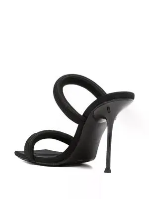 ALEXANDER WANG Julie Logo-print Stiletto Sandals