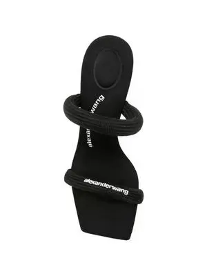 ALEXANDER WANG Julie Logo-print Stiletto Sandals