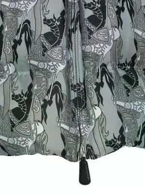 Burberry Padded Jacket With Abstract Print