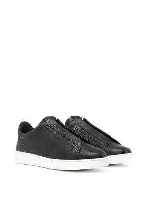 Bally Grainy Leather Slip-on Sneakers