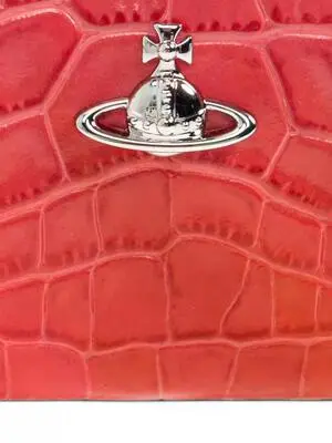 VIVIENNE WESTWOOD Orb Croc-effect Wallet