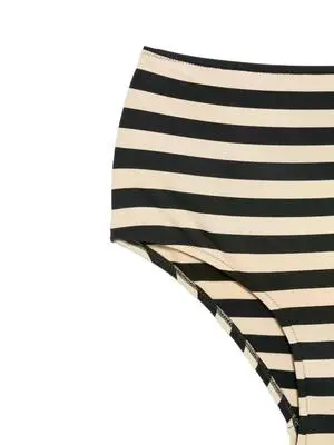 LAURA URBINATI Striped High-waisted Bikini