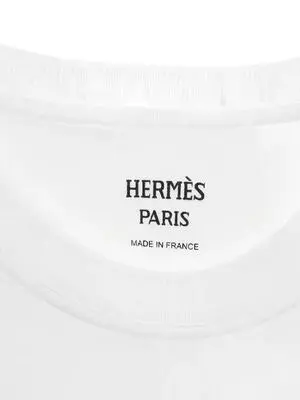 Hermès Chevalo Scope Embroidered T-shirt Dress