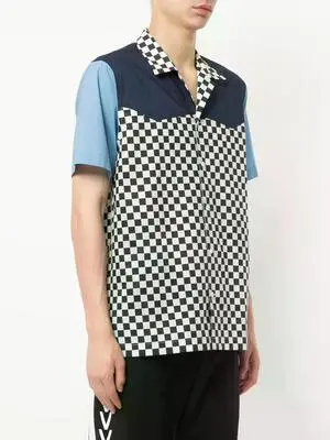 PORTS V Color Block Checkered Shirt