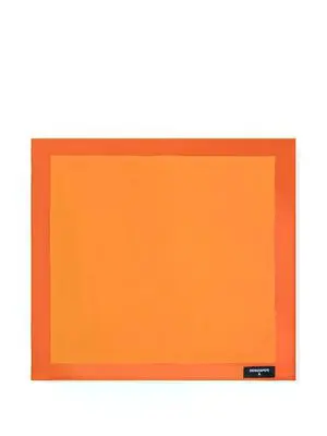 Patrizia Pepe Logo-patch Square Scarf - Orange