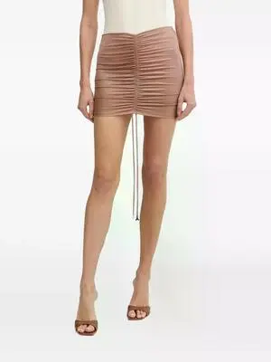 Patrizia Pepe Ruched Drawstring Skirt