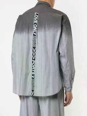 PORTS V Gradient Pinstripe Shirt
