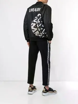 PORTS V Slogan Bomber Jacket