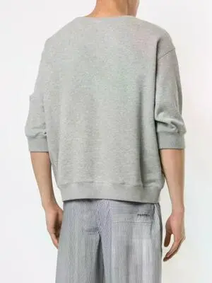 PORTS V Embroidered Slogan Sweater